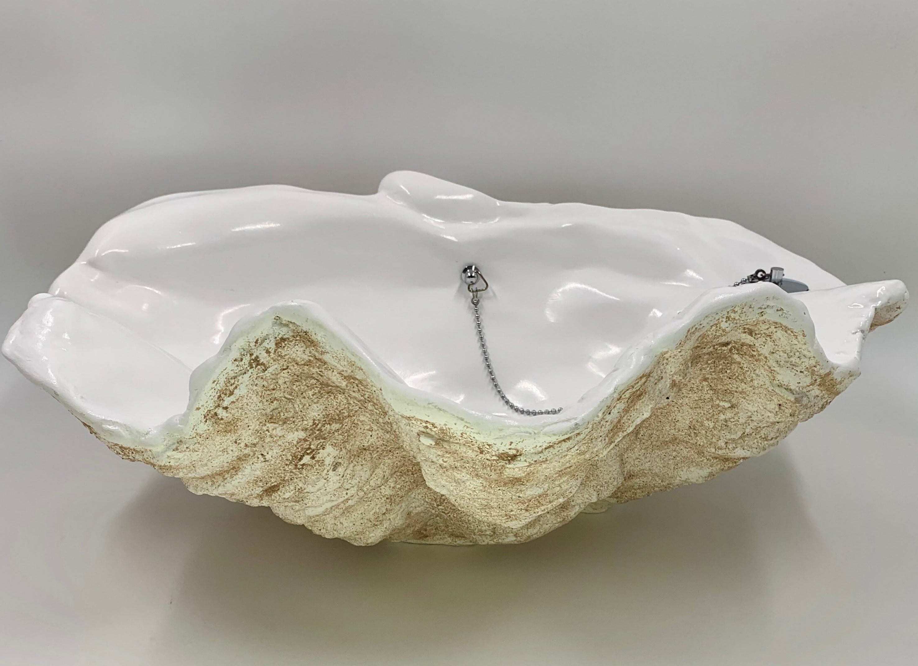 Small Clam Shell Sink in Real Sand – teemorrisshells